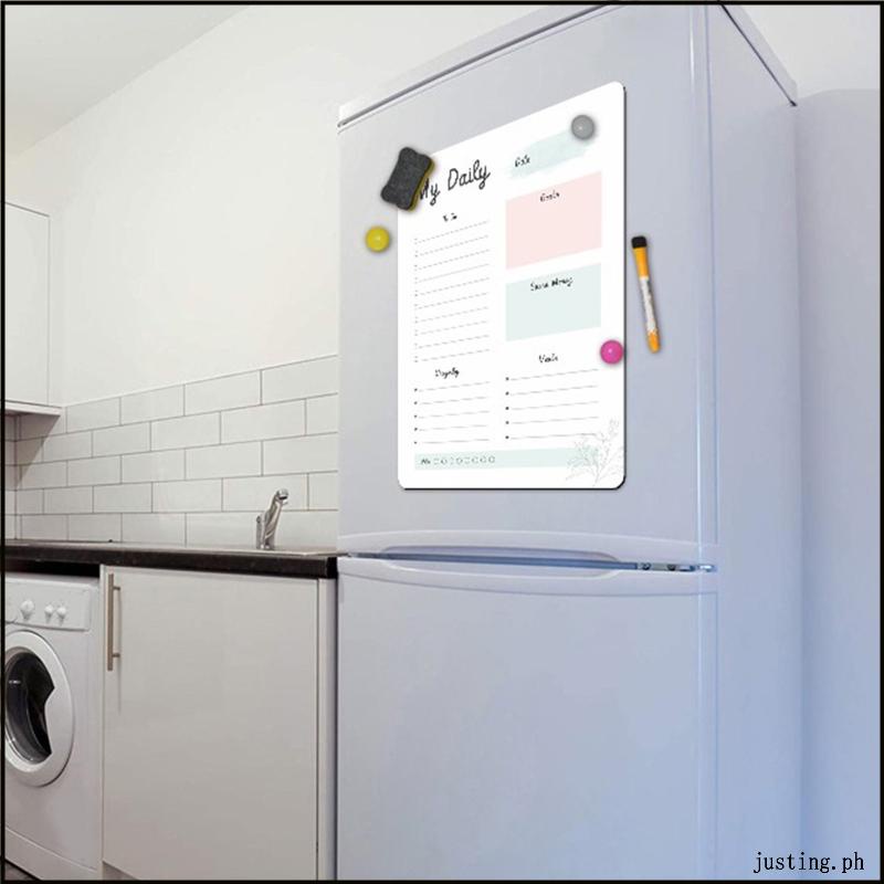 Justing Magnetic A4 Refrigerator Message Sticker Flexible Fridge ...