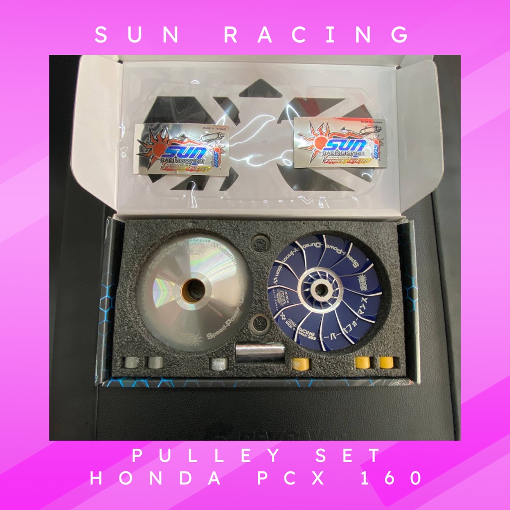 Sun racing pulley set for honda pcx 160 WITH FLYBALL mpph | Shopee ...