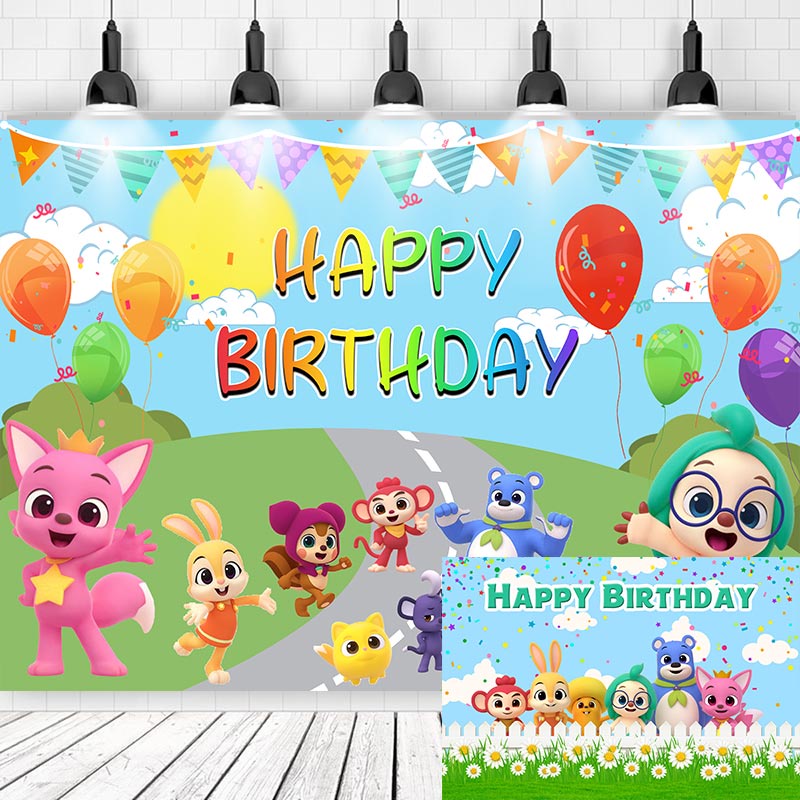 Hogi Cute Animals Backdrop For Photography Baby Shower Kids Children ...