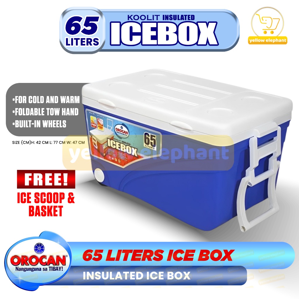 Orocan Ice Box: 65L & 45L Insulated Ice Chests with Free Ice Scooper ...