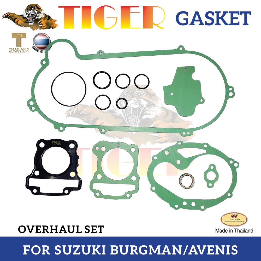 TIGER SUZUKI BURGMAN/AVENIS Complete Engine Overhauling Gasket Set (100 ...