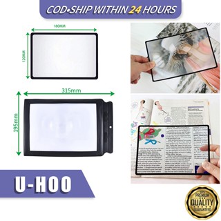 Magnifying Glass for Reading A5/A4 Flat Pvc Magnifier Sheet X3 Book ...