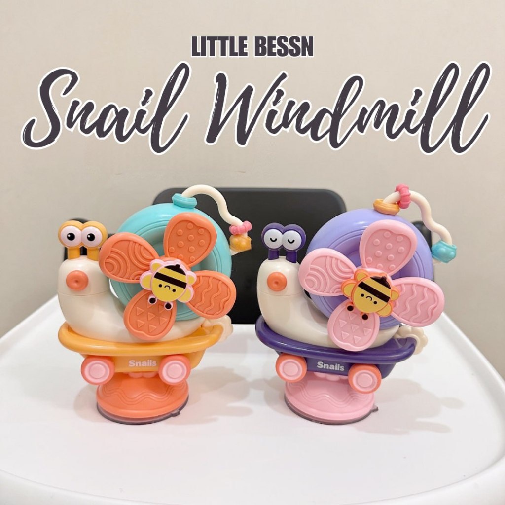 BYJ LITTLE BESSN Snail Windmill Spinning Toy Sensory Early Learning Toy ...