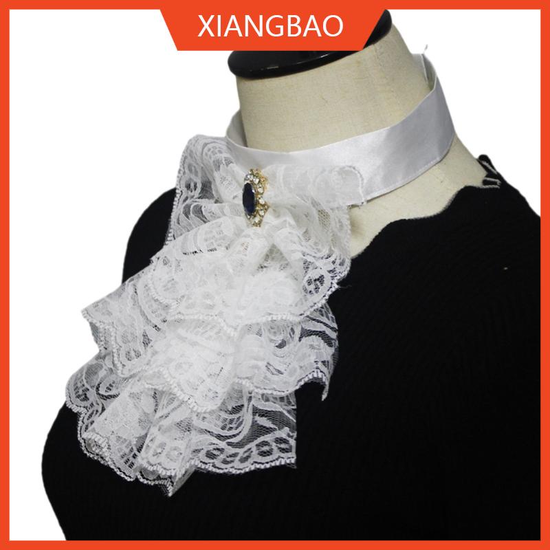 xiangbao Renaissance Ruffle Collar Victorian Neck Costume Cosplay ...