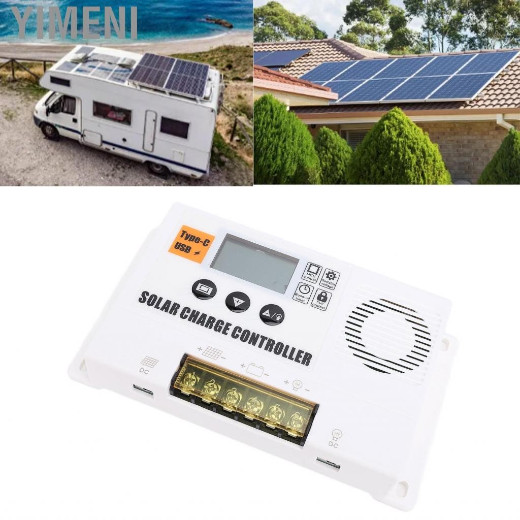 Yimeni 12V/24V Solar Panel Regulator PWM Charge Controller Automatic ...