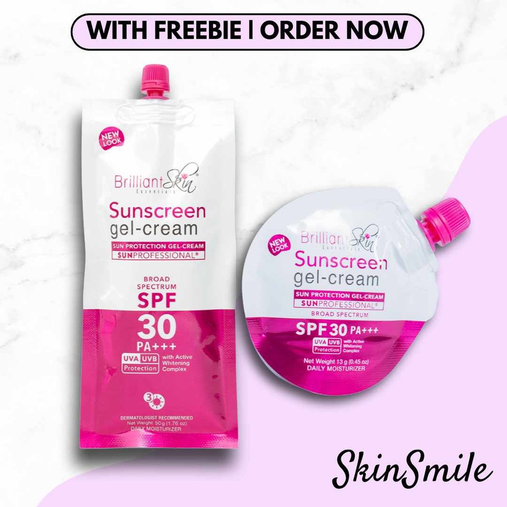 Brilliant Sunscreen Gel Cream 50g or 13g | Shopee Philippines