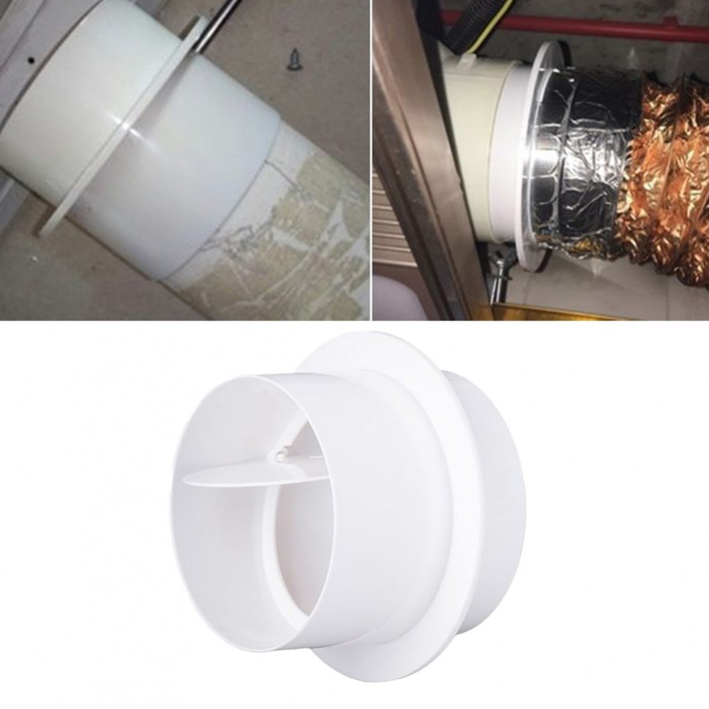 PVC Backdraft Damper for Effective For Bathroom Kitchen Exhaust Fan ...