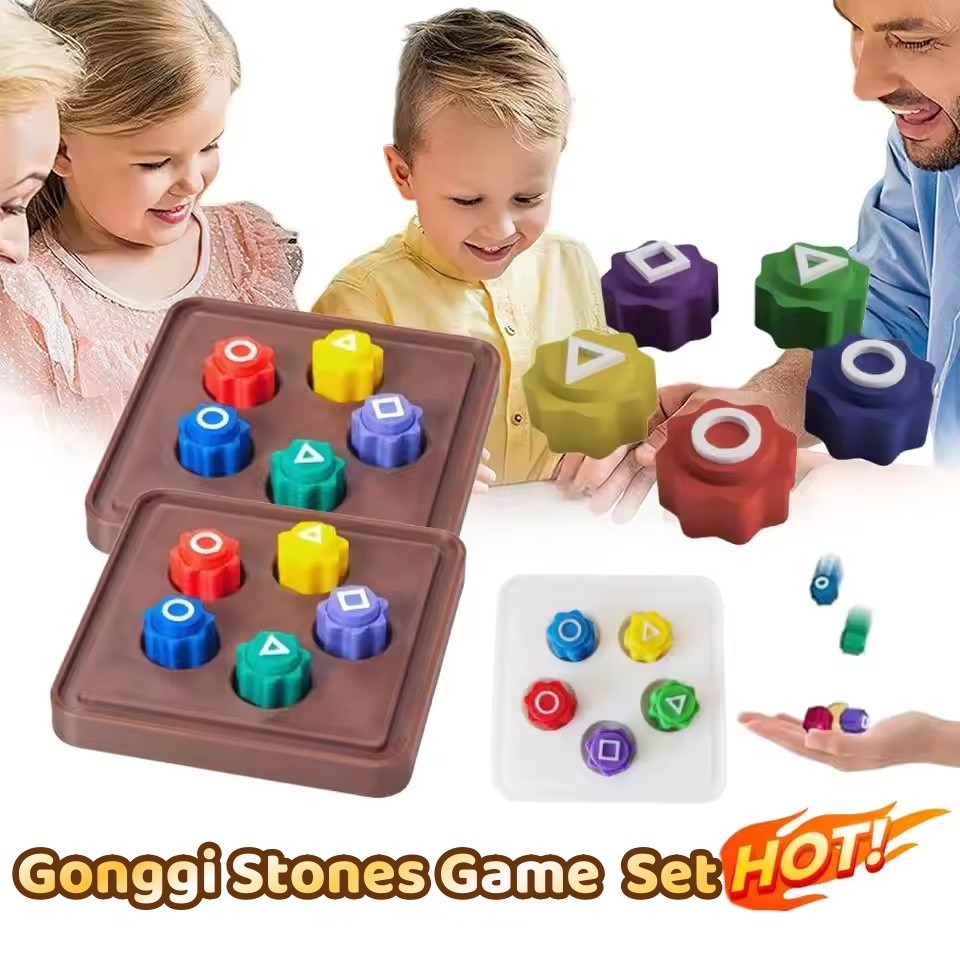 Gonggi Stones Game Stone Pebbles Set Finger Exercise Fun Stress Relief ...