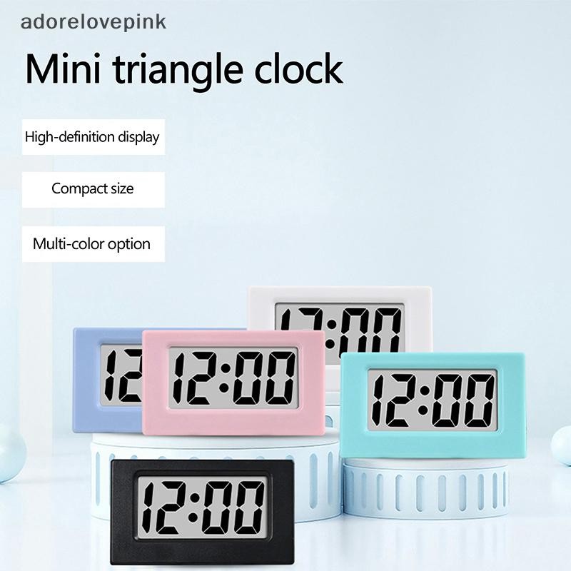 adorelovepink Mini Car Dashboard Digital Clock Portable Cute Electronic ...