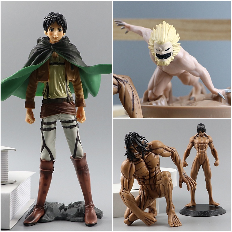 Attack on Titan Figures Eren Yeager Levi Ackerman Shingeki No Kyojin ...