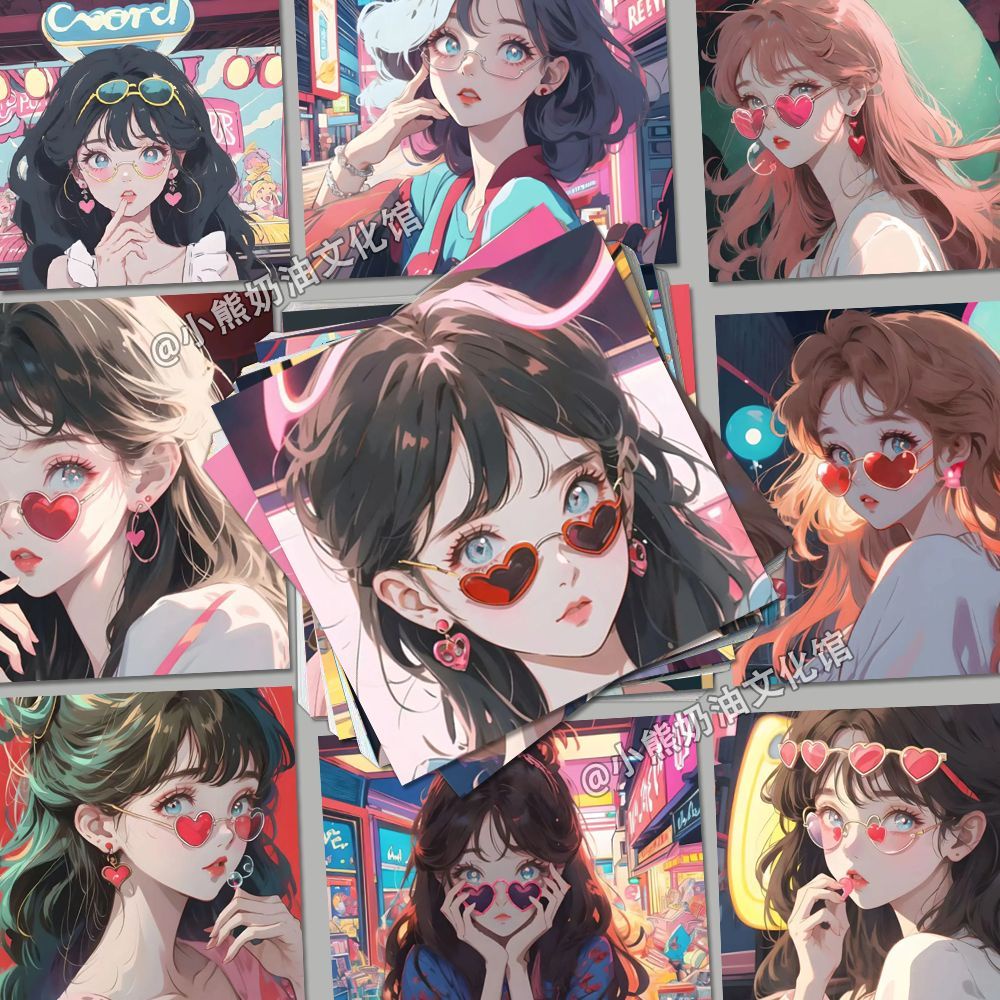 54 pieces of cute anime-style best friend avatar stickers and ...