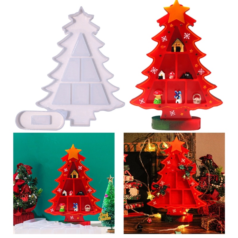 Fine Christmas Tree Shaped Silicone Jewelry Box Molds Epoxy Resin ...