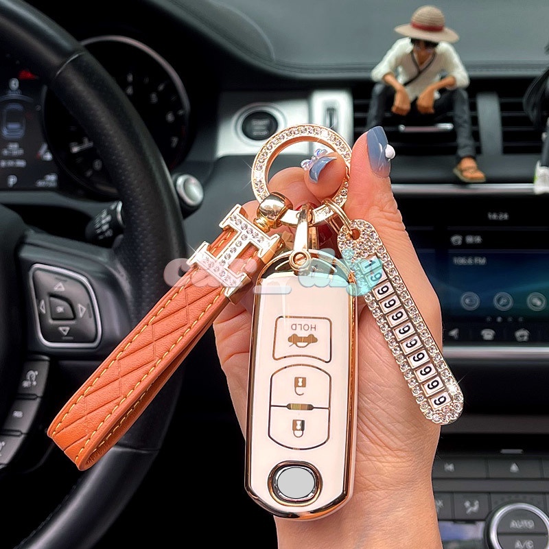 New TPU Car Remote Key Case Cover Shell For Mazda 2 3 6 BL BM GJ Atenza ...