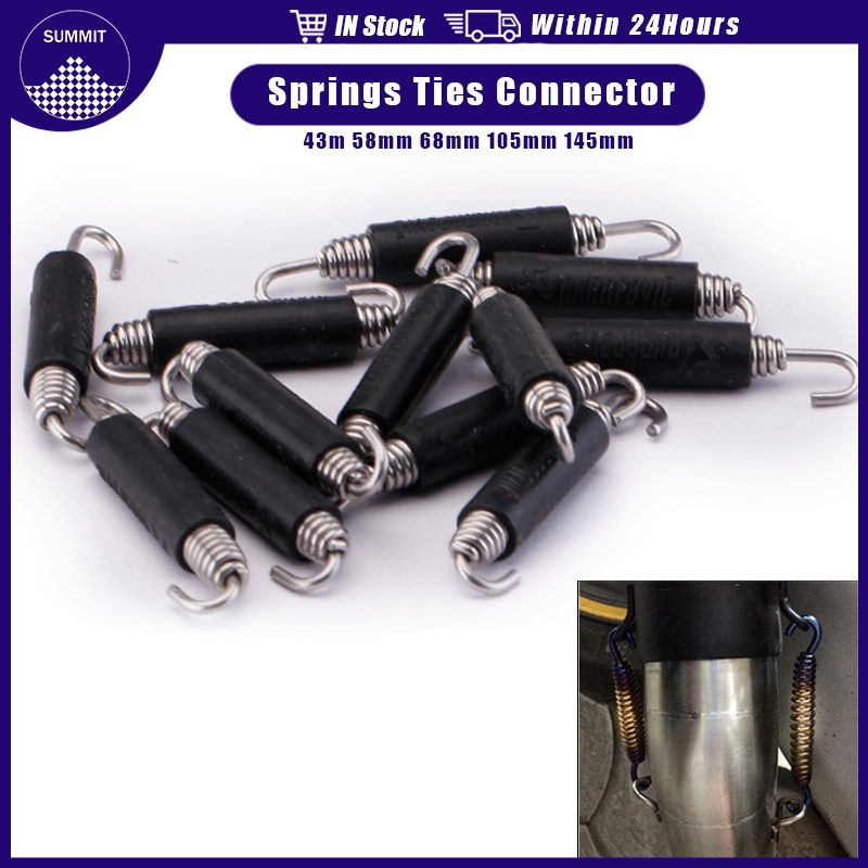2-Stroke Motorcycle Exhaust Middle Pipe Spring Tie Connector Stainless ...