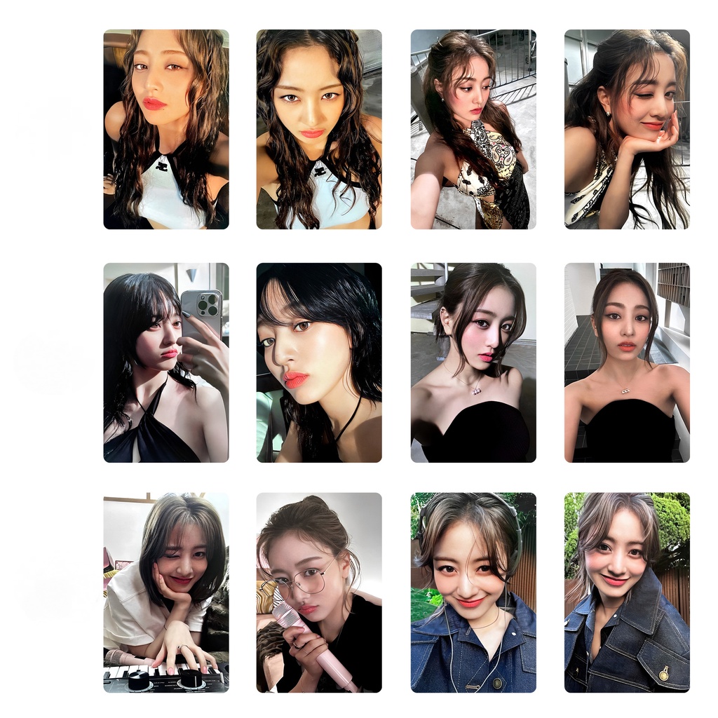 4pcs/set JIHYO TWICE 1st Mini Solo Album Photocards ZONE Killin' Me ...