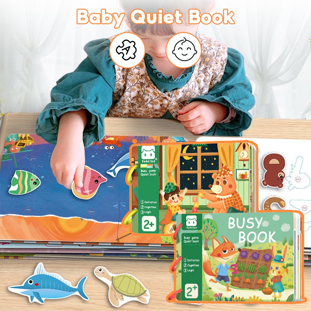 Toddler Busy Board Montessori Sensory Toys for Learning Fine Motor ...