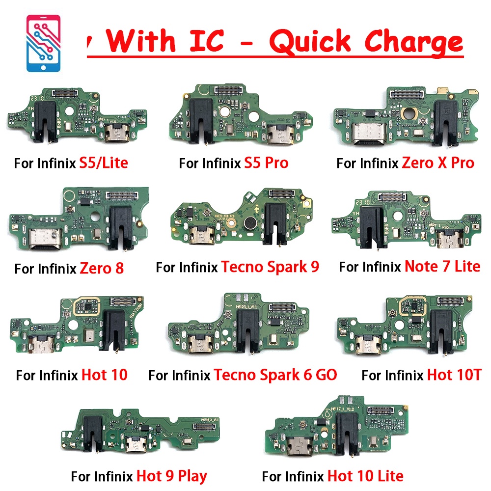 USB Charger Charging Port Dock Connector Board Flex Cable For Infinix X680 X688 X682 X689C Note ...