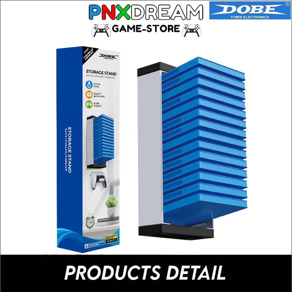 DOBE PS5 Storage Wall Mount Disc Stand XBOX PS4 CD Game Box 14 Slot ...