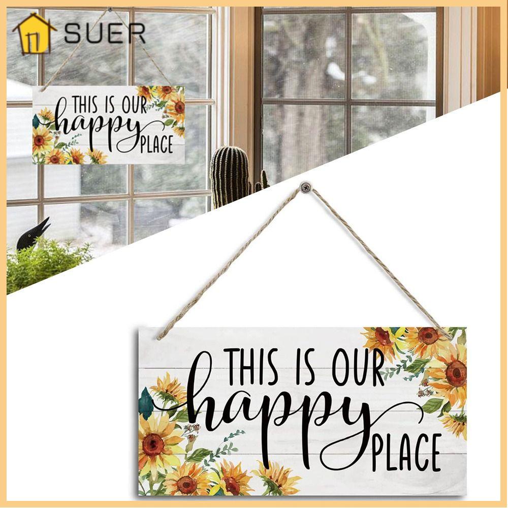 SUER1EN Door Sign, Wood Reminder Signs Hotel Bulletin Board, Design ...