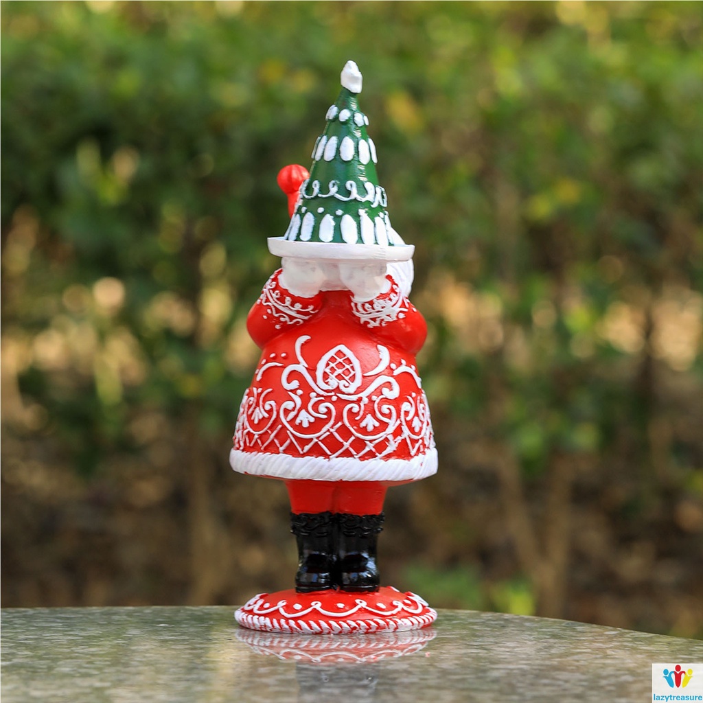 Christmas Lovely Santa Statue Bring Luck and Joy Christmas Resin Statue ...