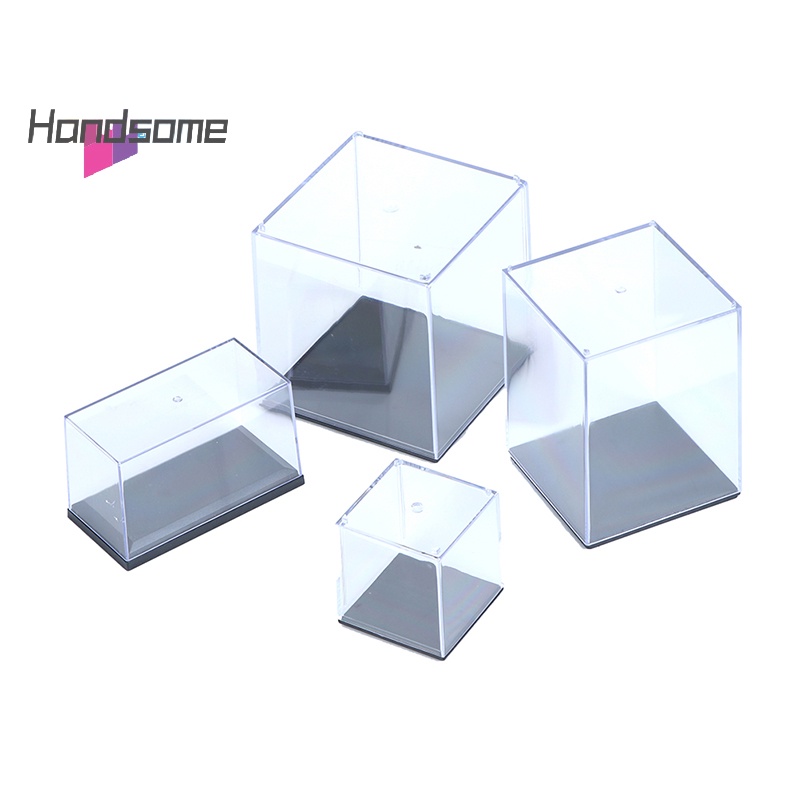 Handsome- Acrylic Plastic Display Case Box Clear Dustproof Protection ...