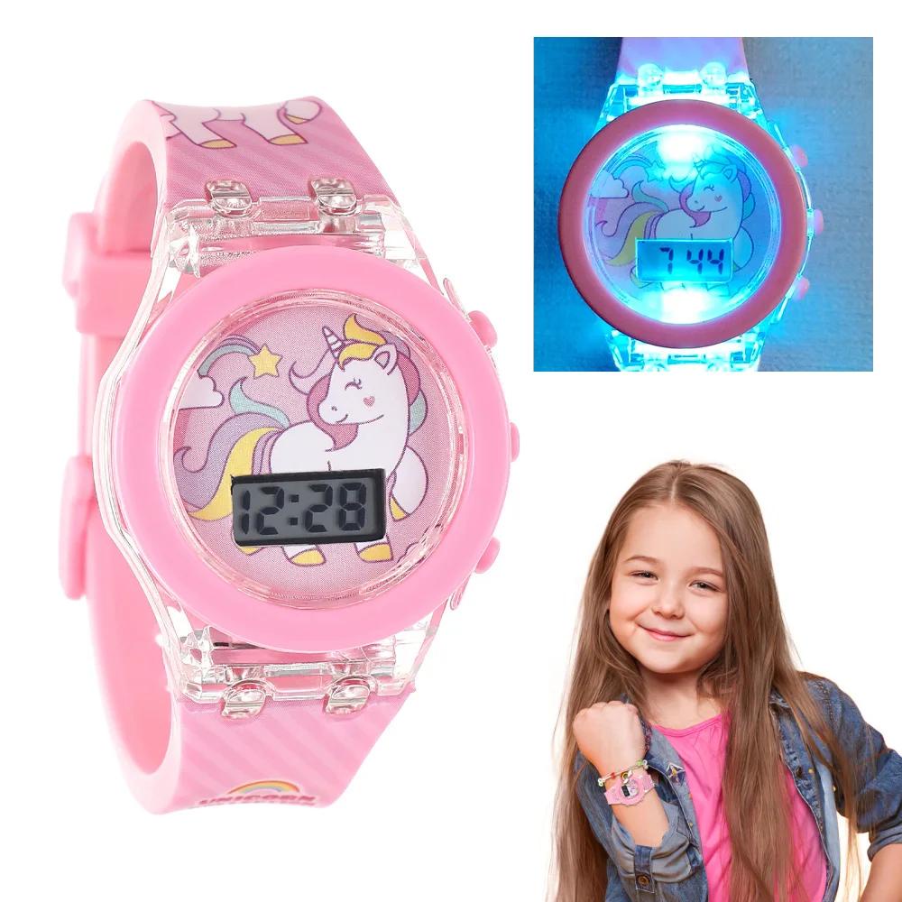Luminous for Kids Unicorn, Digital Electronic Clock, Flash Glow Up ...
