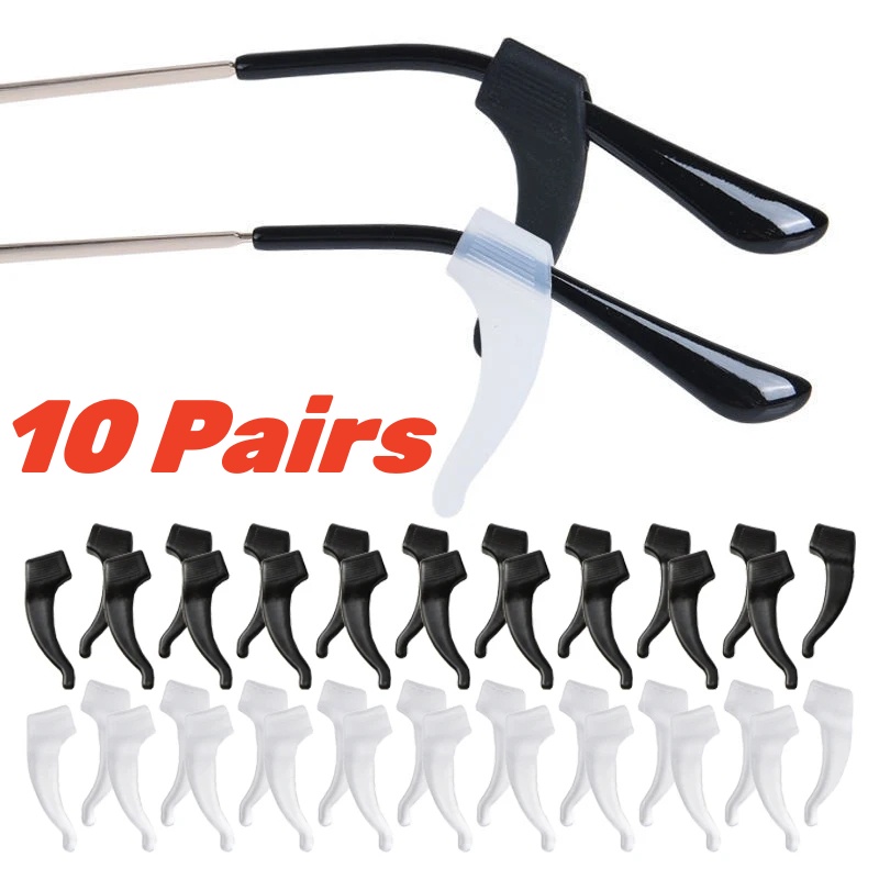 20pcs Anti-slip Silicone Ear Grip Glasses Eyeglasses Leg Ear Hook ...