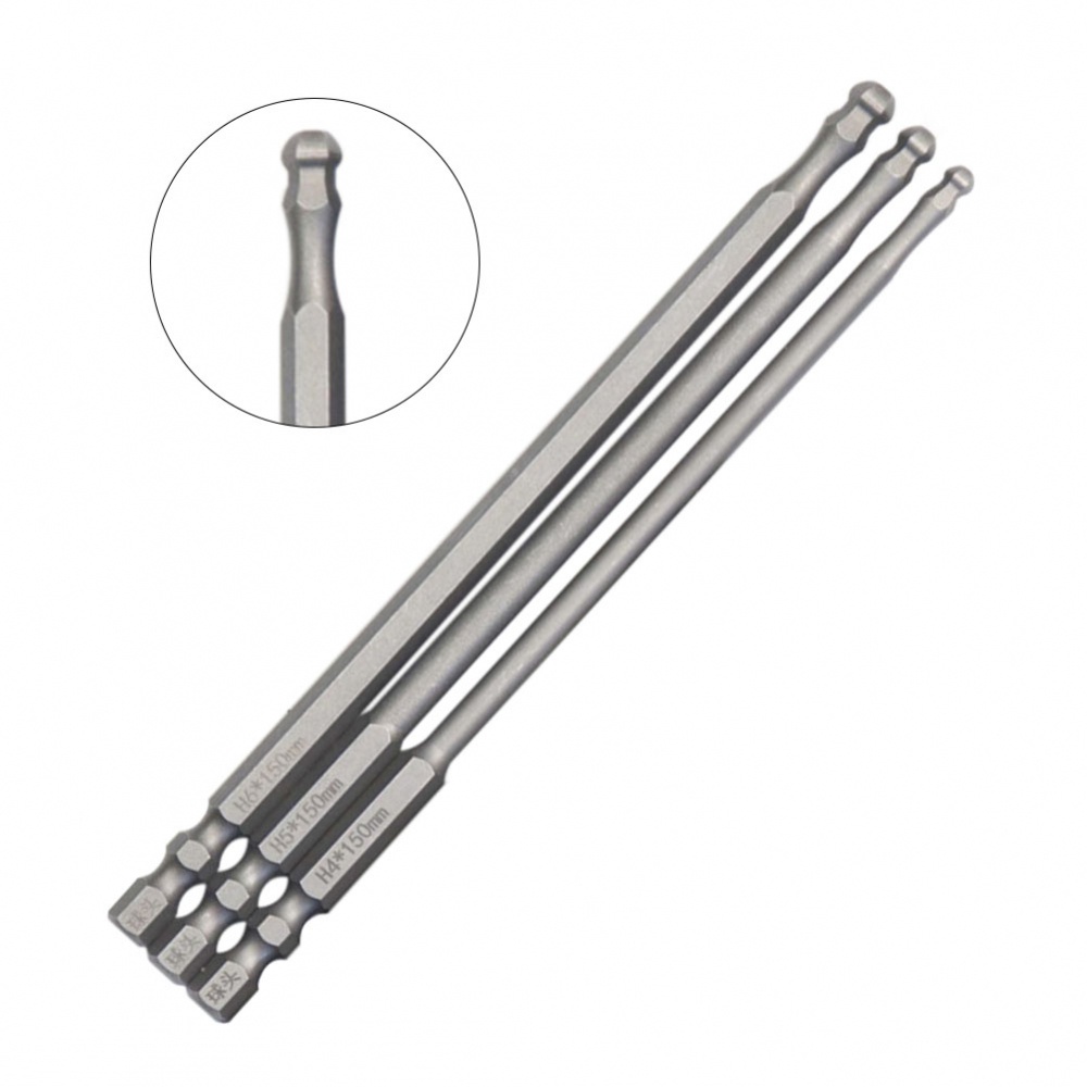 Long Reach Ball End Hex Bit with Magnetic Tip Optimize Work Performance ...
