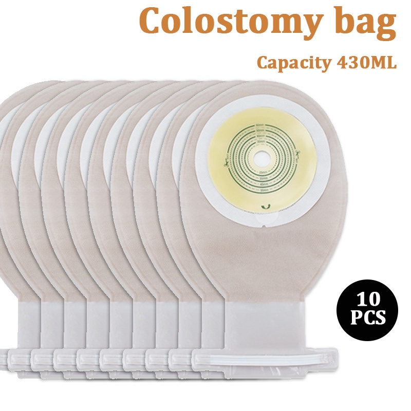 10PCS Disposable Colostomy Bag Kit for Stoma Care Disposable Stool ...