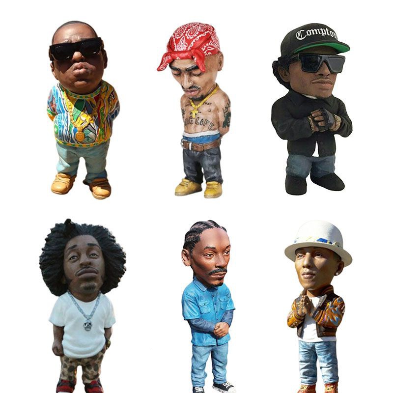 Action Figure Rapper Clay Shakur Snoop Dogg 2Pac B.I.G. Biggie Rap Star ...