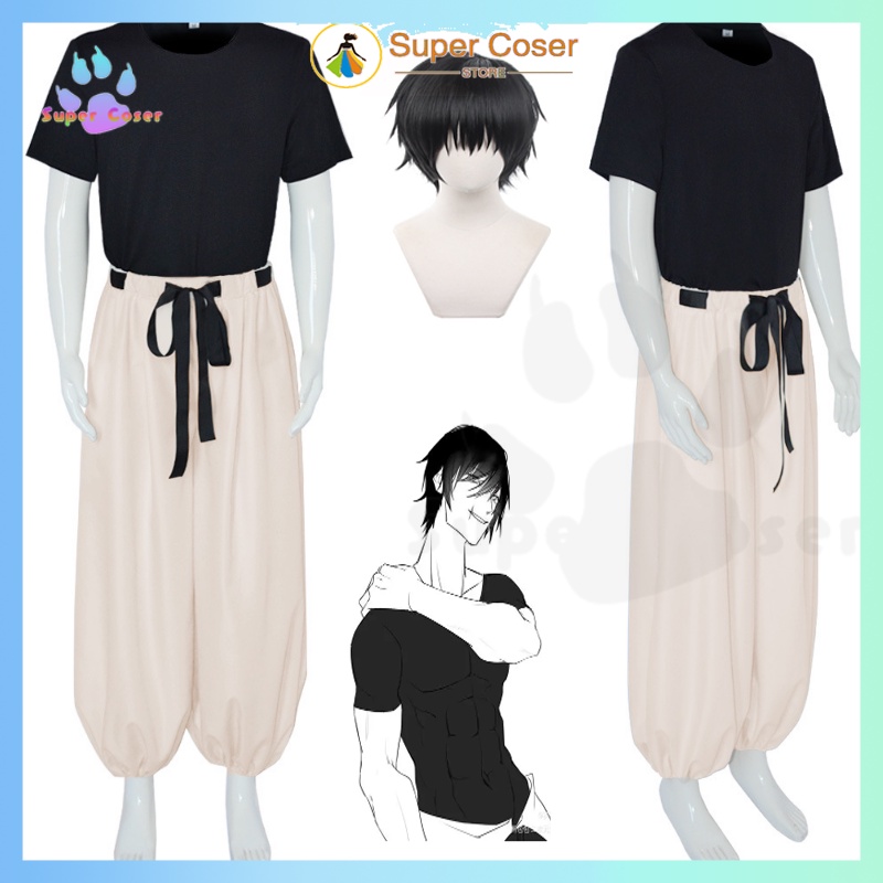 Anime Jujutsu Kaisen Fushiguro Toji Cosplay Costume Aldult Unisex Pants ...