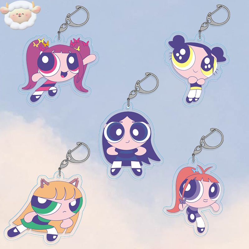 HP Best Friend Gift Cute Cartoon Schoolbag Pendant Powerpuff Girls ...