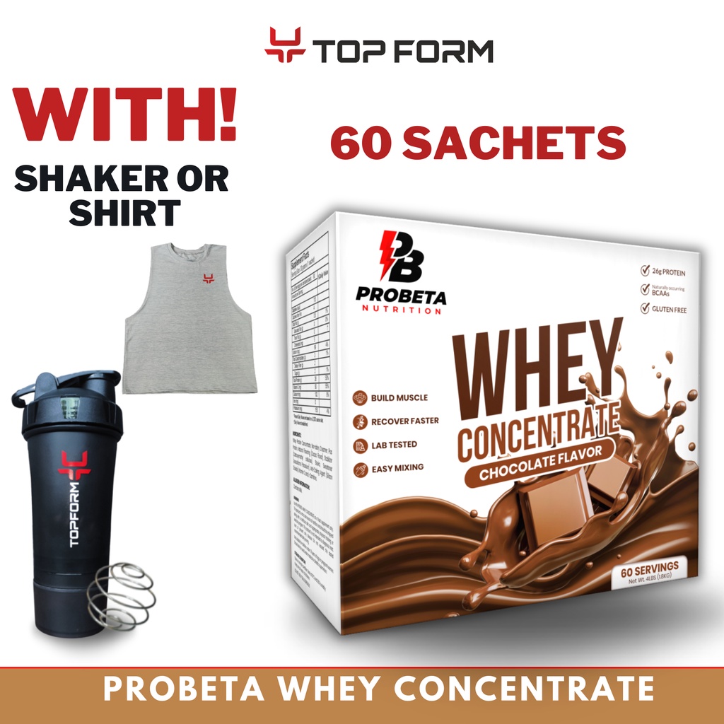 Probeta Nutrition Whey Protein 60 servings with shirt or shaker - 1800g ...