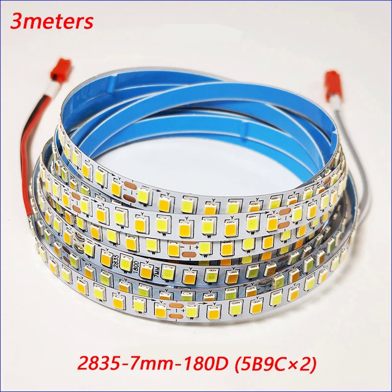 3 meters 2835-180D-7mm -5B9C×2 dual colors LED Strip for repairing ...