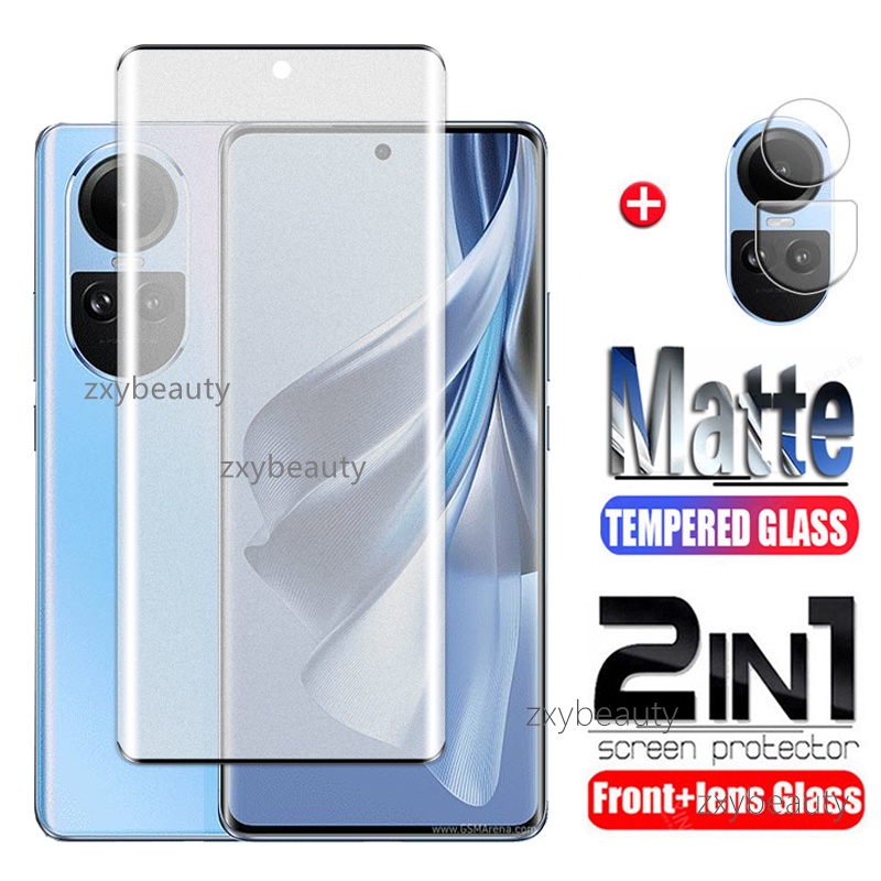 2in1 OPPO Reno 13 12 11 10 Pro Plus 5G 2025 Curved Matte Screen ...