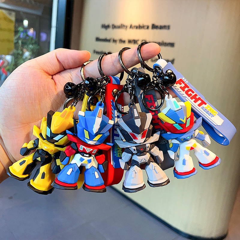 3D Movie Transformer Robot Key Chains Silicone Bumblebee Optimus ...