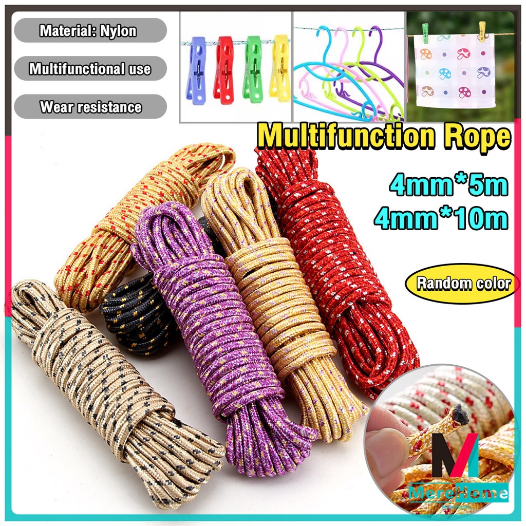 MereHome 5m 10m Multifunction Rope Clothesline Nylon Non-slip and ...