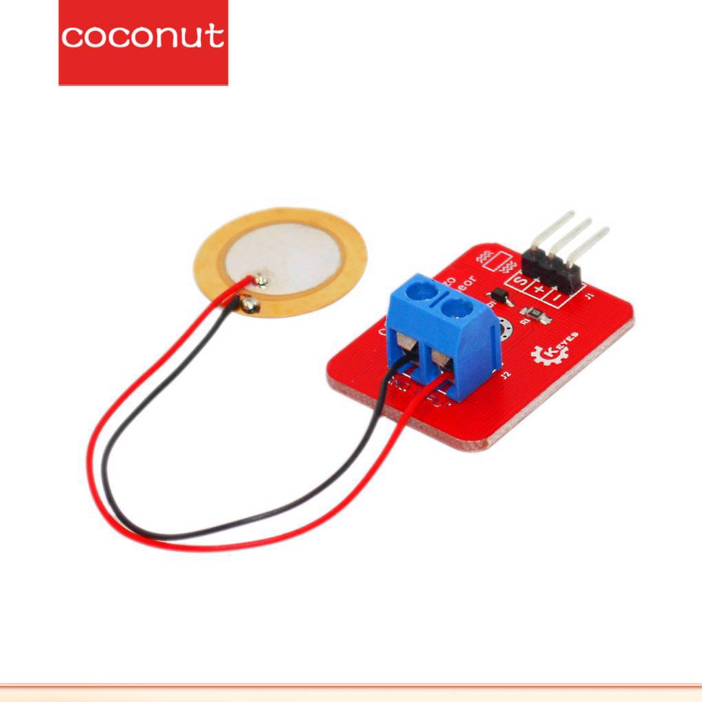 1/2 Analog Piezoelectricity Ceramic Vibration Sensor Piezo Vibration ...
