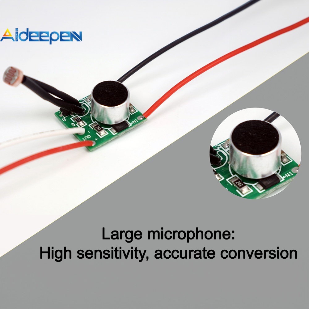 AIDEEPEN DC3-30V LED Driver Photosensitive Voice Sound Light Control ...