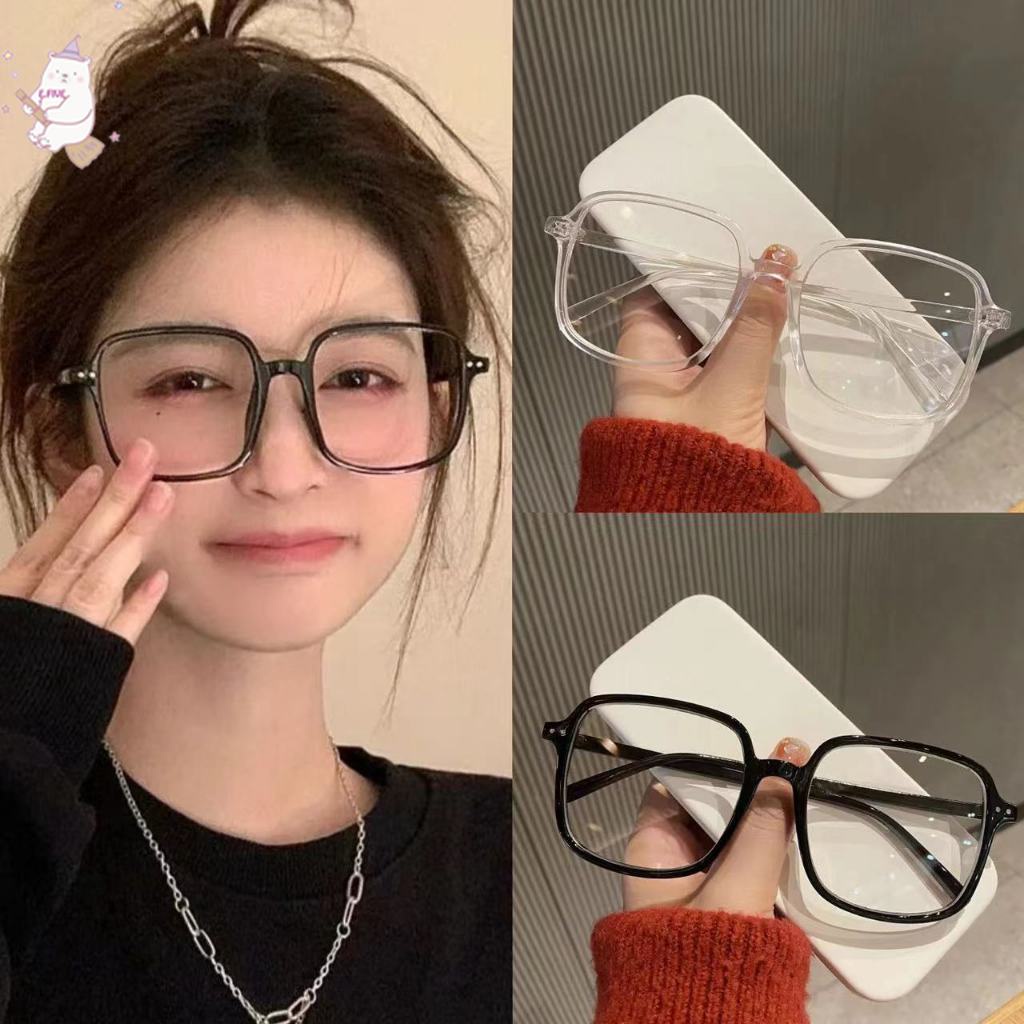 Korean Style Square Personality Big Frame Fashion Ins Glasses E ...