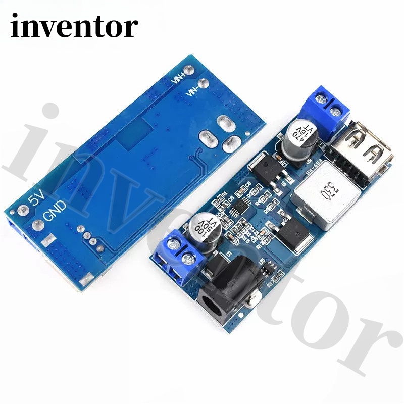 DC-DC 24V/12V To 5V 5A Step Down Power Supply Buck Converter Replace LM2596S Adjustable USB Step ...