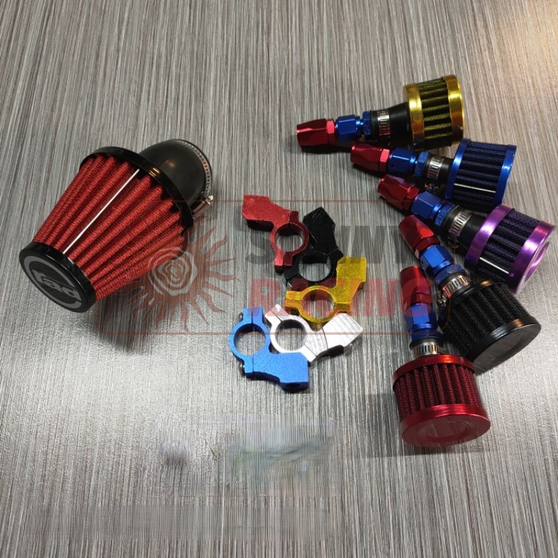 RAD FILTER SET ASSEMBLY 42MM/12MM OR BREATHER ONLY (RAIDER 150 FI OR ...