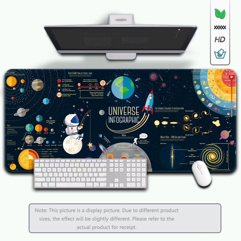 Extended Mouse Pad Gaming Mousepad Large Desk Mat Keyboard Soft And ...