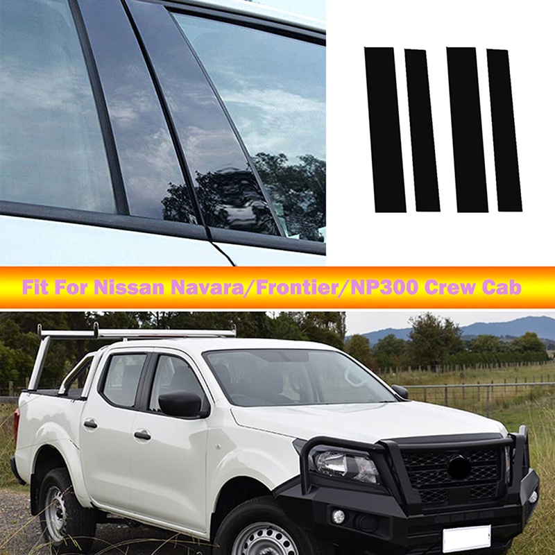 4Pcs Car Door Window Pillar Posts Trim Cover Column Sticker For Nissan ...