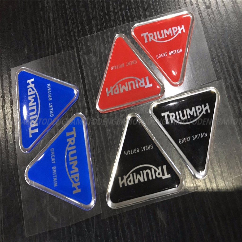 Triumph Universal Motorcycle 3M Side Cover Three-Dimensional Epoxy Sign ...