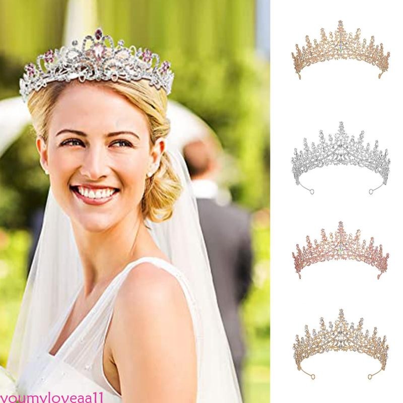 youmyloveaa Crystal Crowns And Tiaras Princess Crown Wedding Tiaras For ...