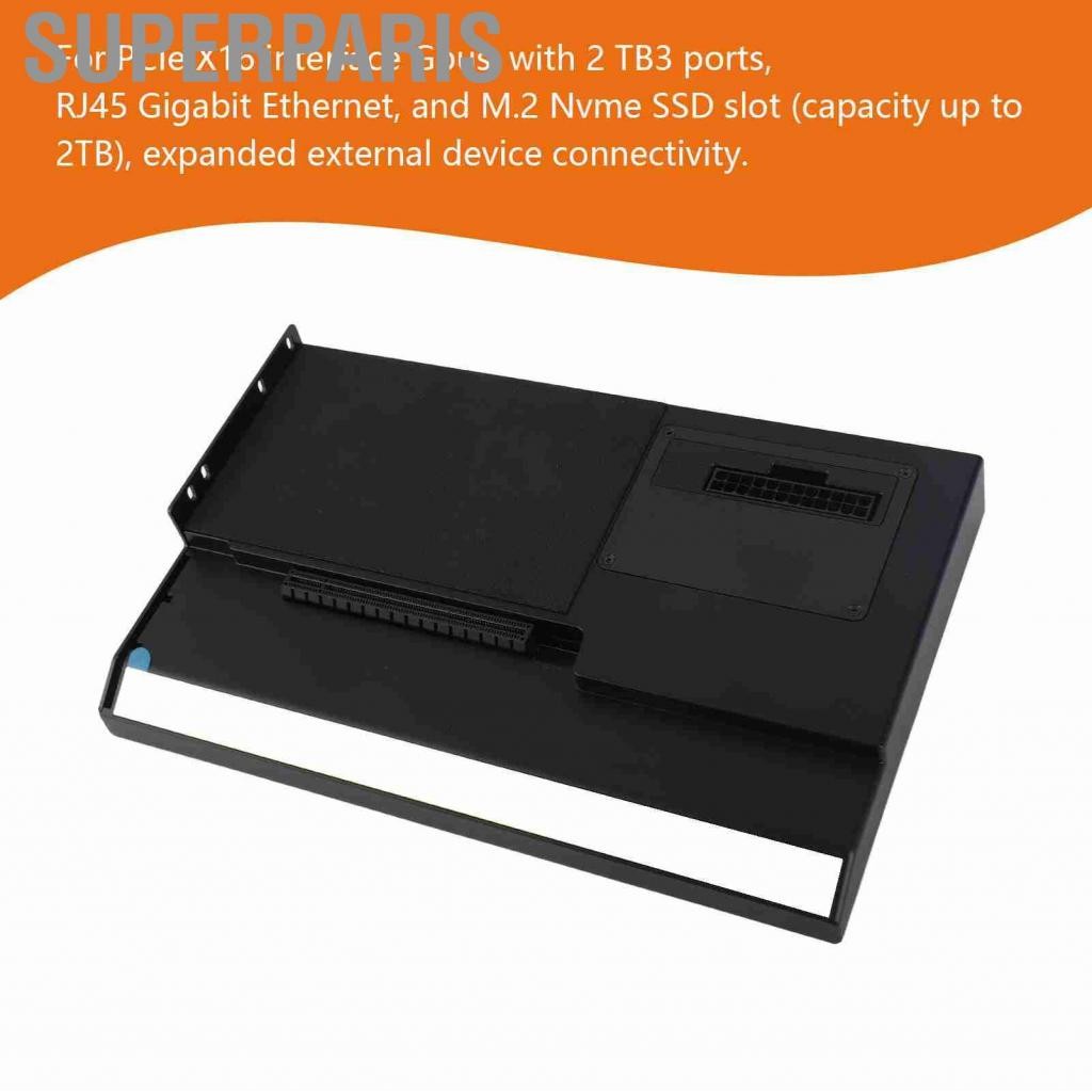 Superparis GPU Enclosure for Thunderbolt 3 M.2 Nvme SSD 1000Mbps RJ45 ...