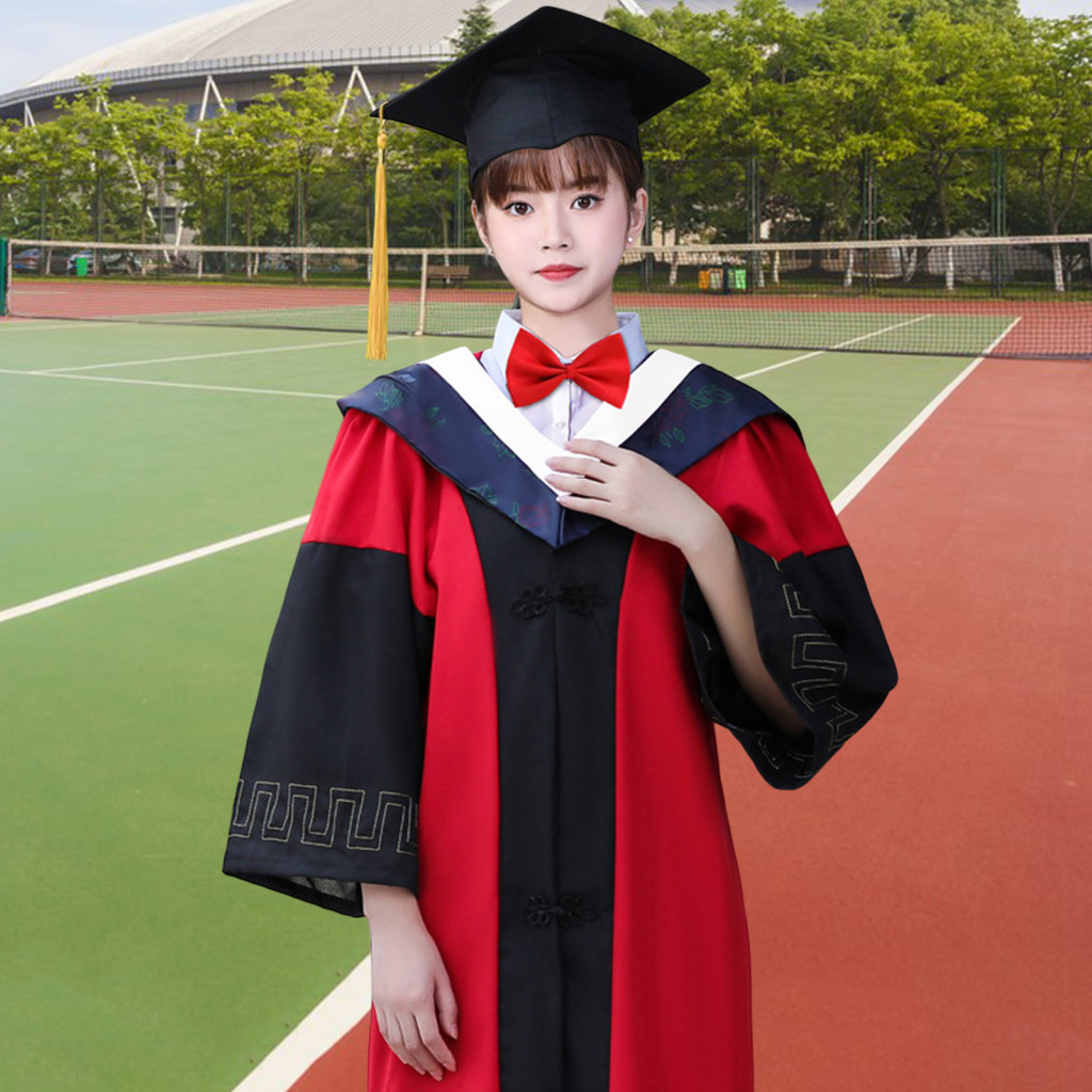Bachelor Robe and Cap Polyester Fiber Graduation Attire Class of 2025 ...