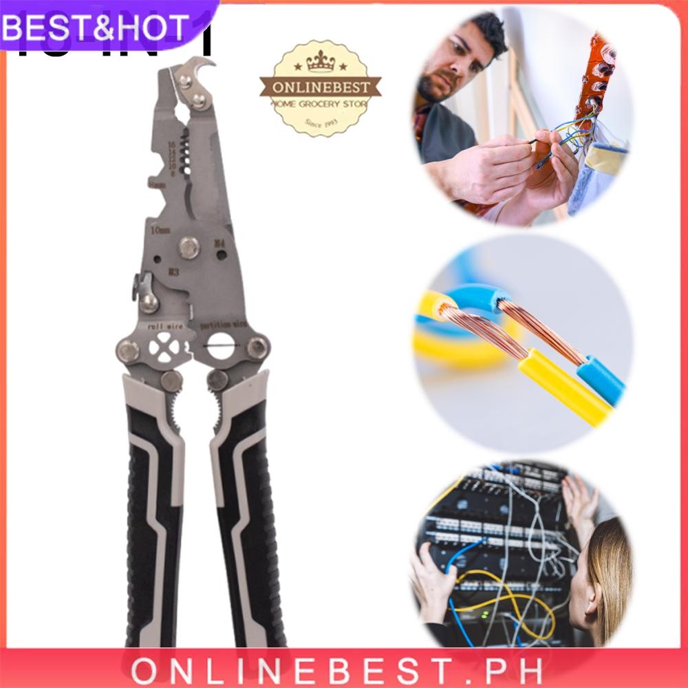 18 in 1 Multifunctional Wire Strippers Crimper Foldable Electrical Wire ...