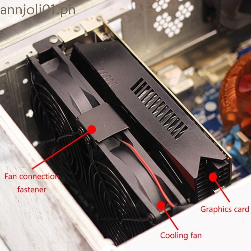 QJ User Friendly Fan Mount Rack PCI Slot Bracket for 8cm 9cm Fan Metal ...